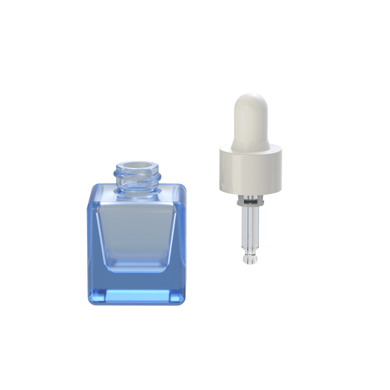 미니 사각 글라스 스포이드 - 스킨케어 Packaging | CTKCLIP